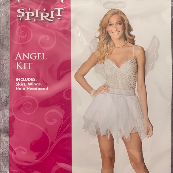 Spirit | Other | Adult Angel Costume W Wings Halo | Poshmark